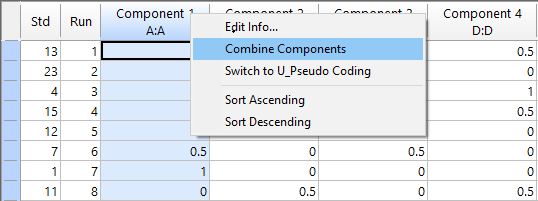 Stat-Ease » v11 » Design Layout Right-Click Functions