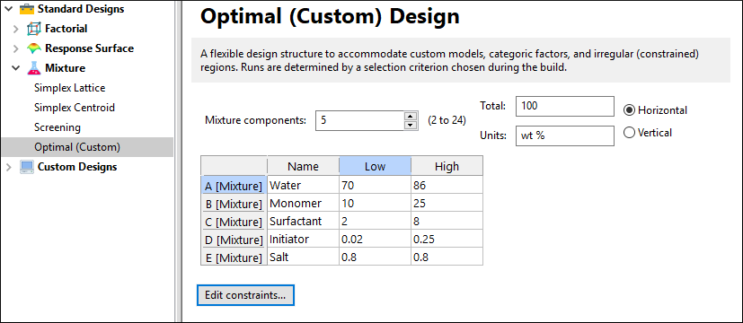 Stat-Ease » v13 » Tutorials » Logistic Regression (Mixture)